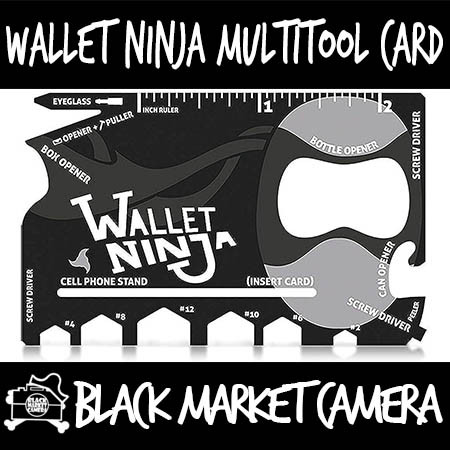 Wallet Ninja Multitool Card – 18 in 1 Credit Card Size Multi-Tool ...