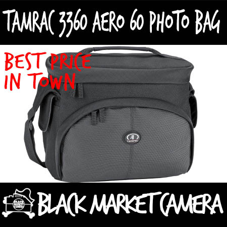 Tamrac 3360 Aero 60 Photo Bag (Black with Gray) | blackmarketcamera