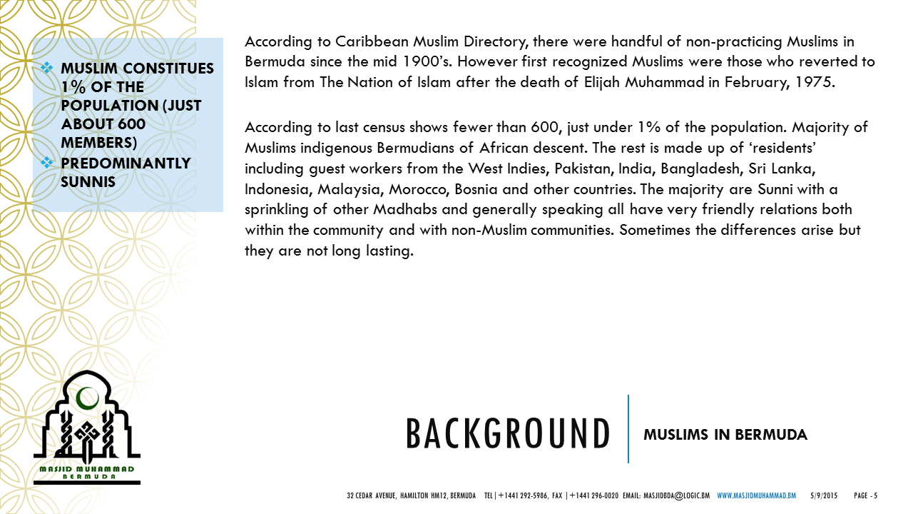 Masjid Muhammad, Hamilton, Bermuda