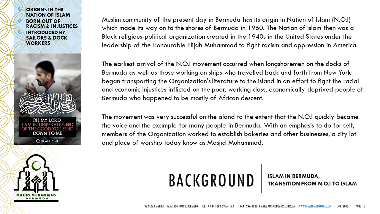 Masjid Muhammad, Hamilton, Bermuda