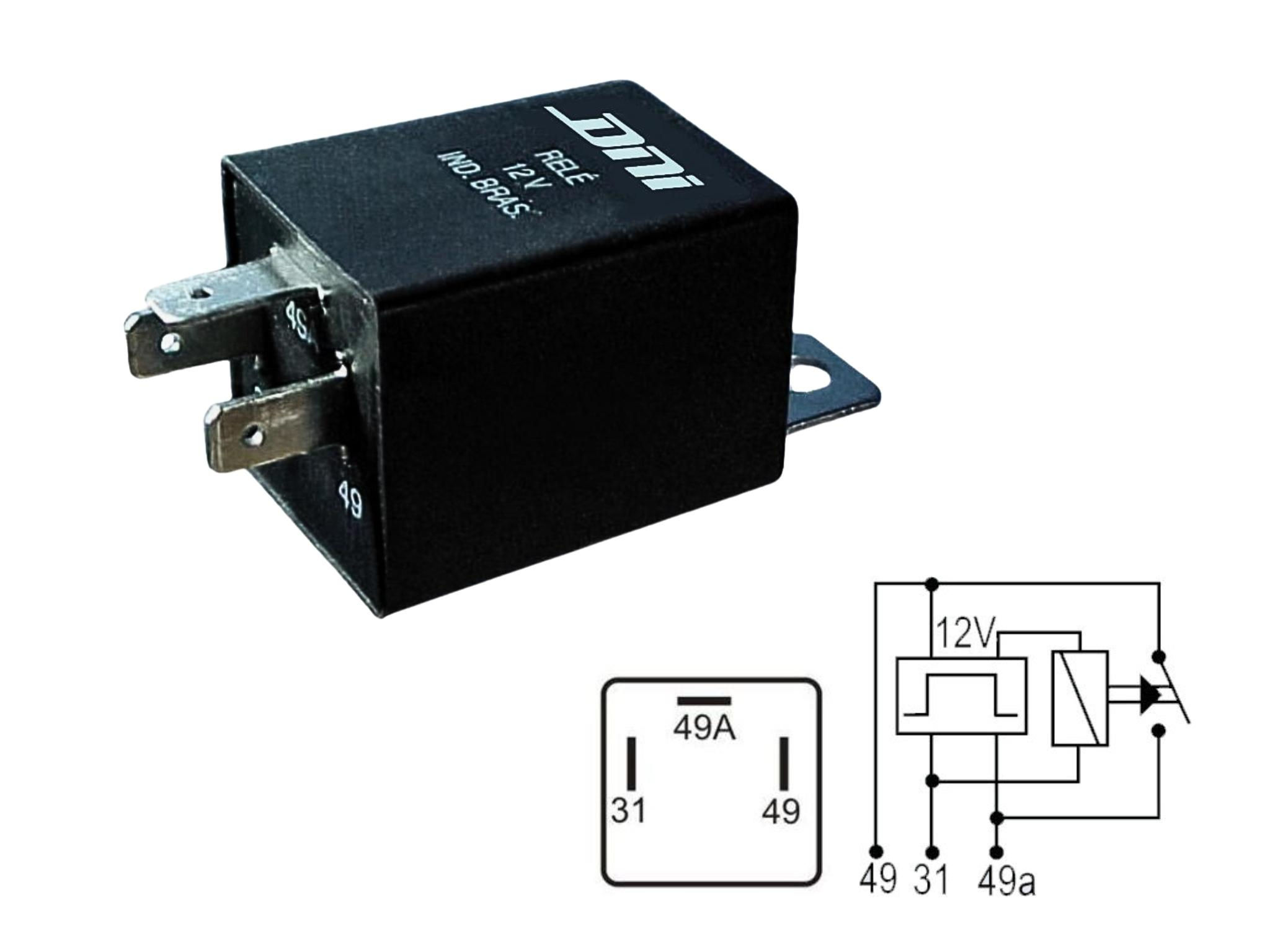 RELE AUX 12V 3T C/SUP | DB Truck