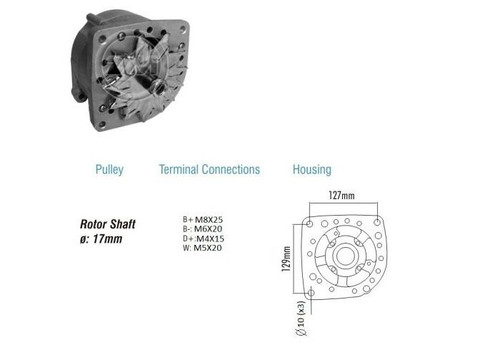 ALTERNADOR SCANIA S4/T113 24V 65A | DB Truck