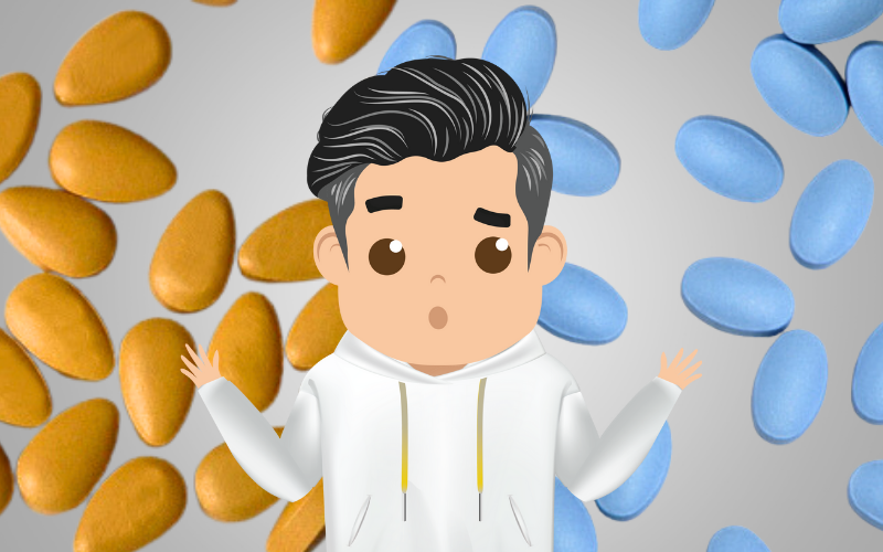 Blue Pill vs. Orange Pill: Choosing Erectile Dysfunction Medication