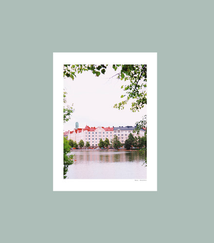 Siltasaari-juliste 30x40cm | Helsinki Posters