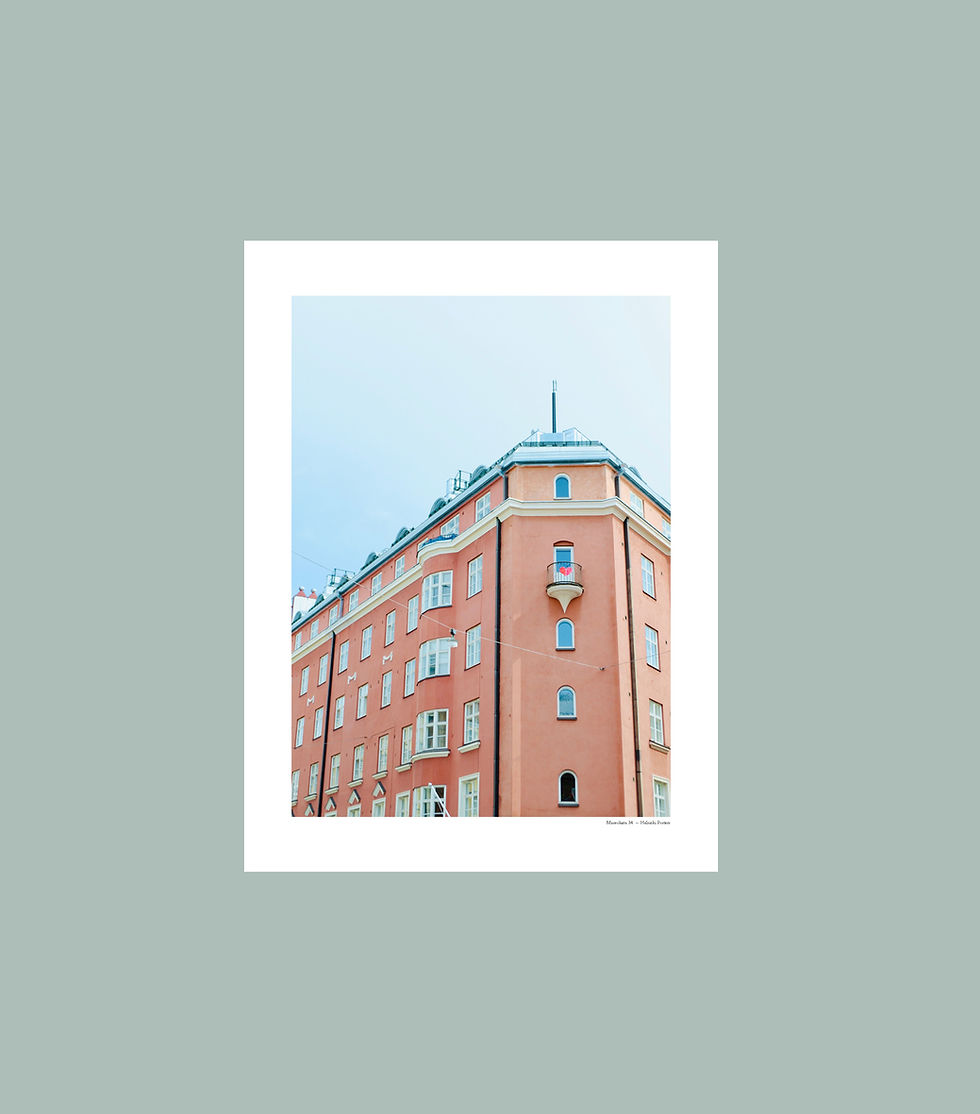 Museokatu 34 -juliste 30x40cm | Helsinki Posters