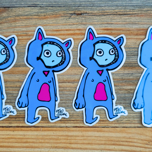 Blue Costume Reid Gore Sticker Pack | Reid Gore Art
