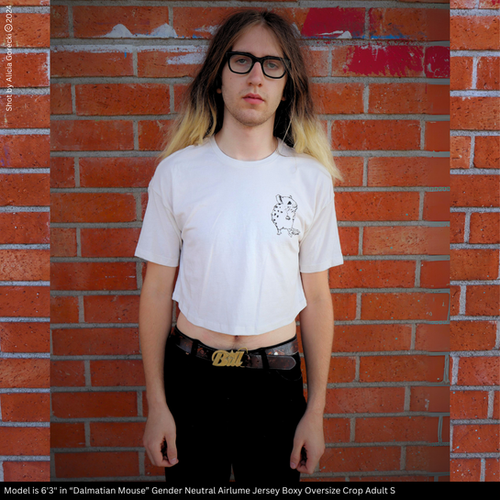 Dalmatian Mouse Gender Neutral TShirts and Crop Tops | Reid Gore Art