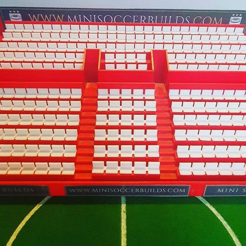 Square Seats - Two Tier Old Style Terrace Stand (Orange) | Mini Soccer ...