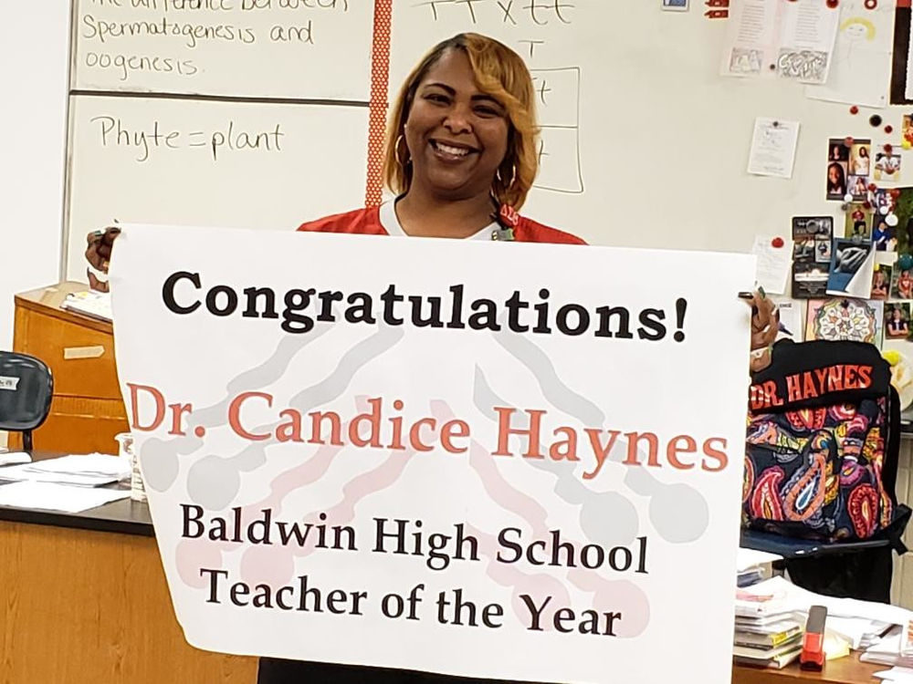 Congratulations to BHS TOTY - Dr. Candice Haynes