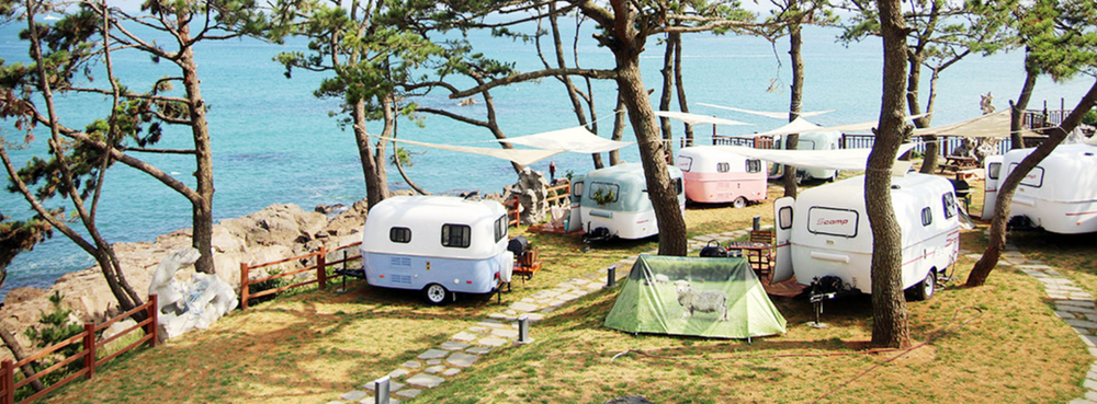 Travel to Korea | Caravan Camping in Korea: The Cutest Little Place to ...