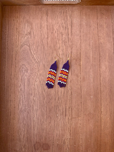 Dark Blue Métis Sash Traditional | Desert Métis