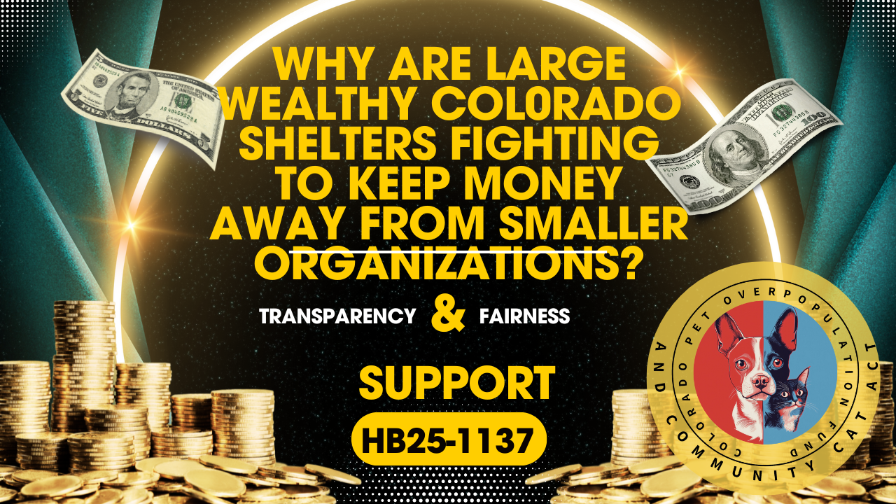 Shining a Light on the Colorado Pet Overpopulation Fund: Why HB25-1137 ...