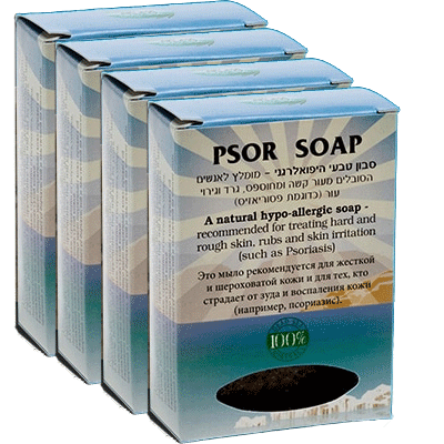 Psoriasis Soap | 4-Pack PSOR Soap | Made in Israel | Top Probiotics