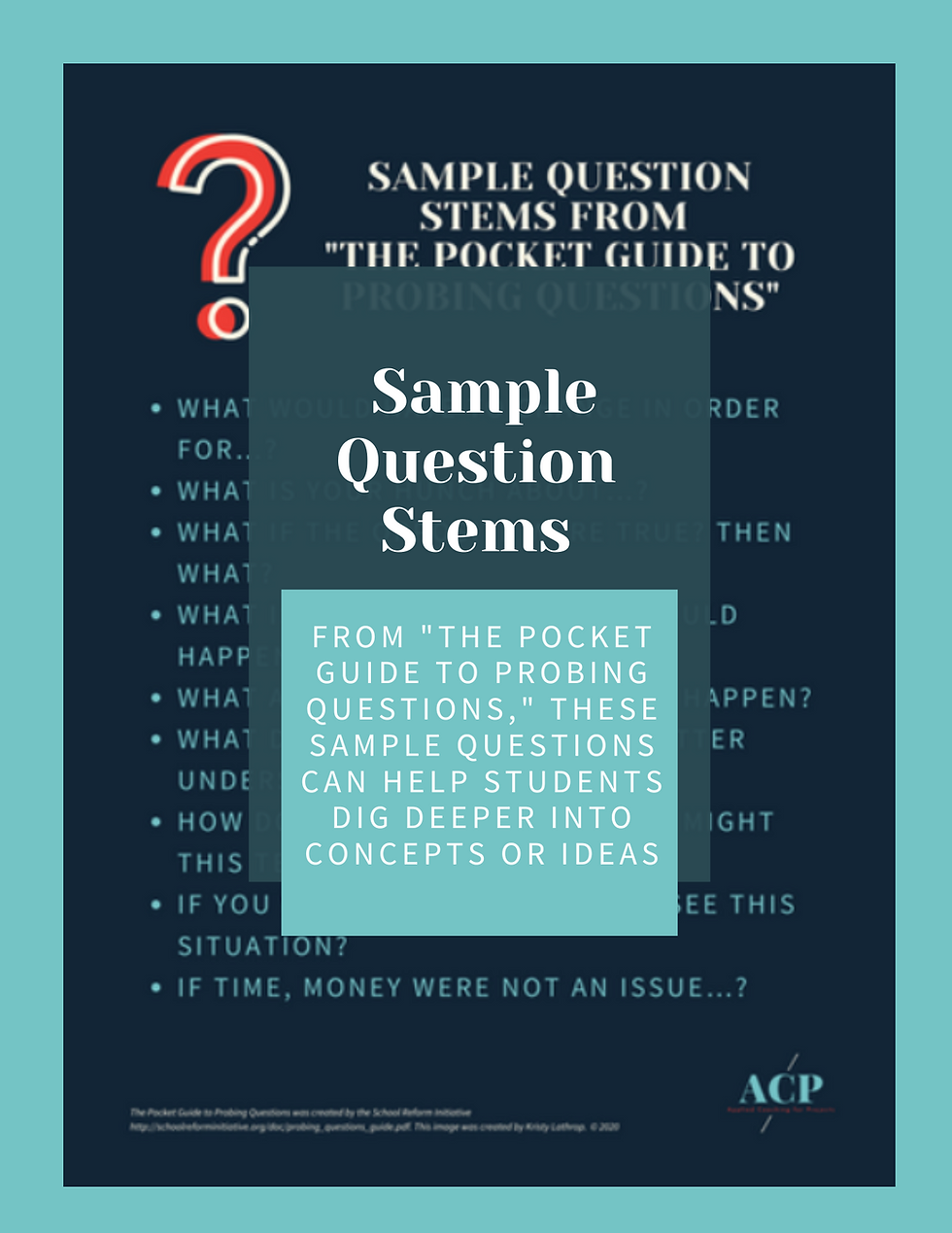 Sample Questions Stems | Applied Coaching