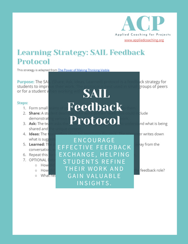 SAIL Feedback Protocol | Applied Coaching for