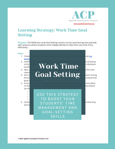 Work Time Goal Setting | Applied Coaching