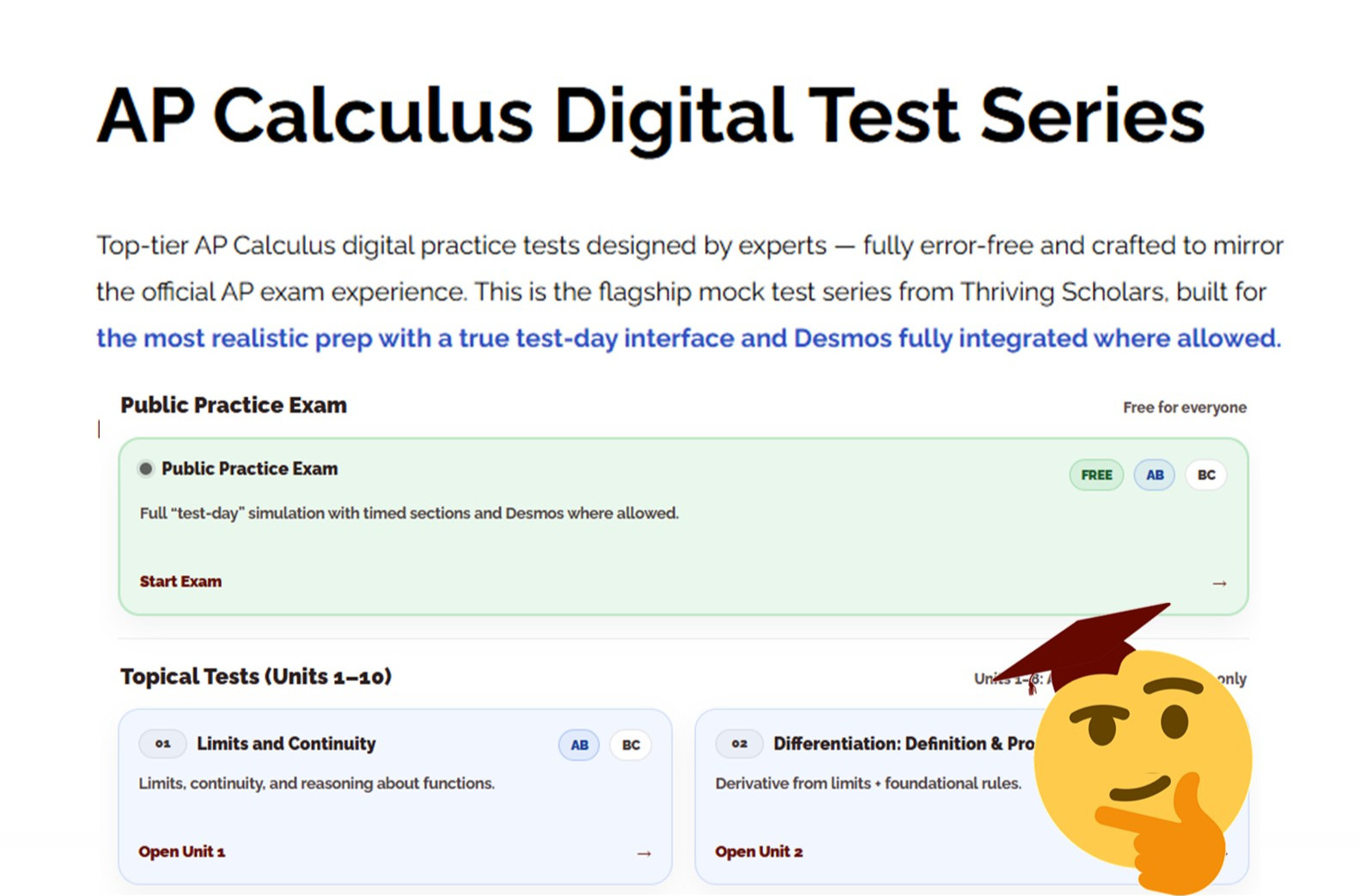 AP Calculus Test Series and Crash Course| Thriving Scholars