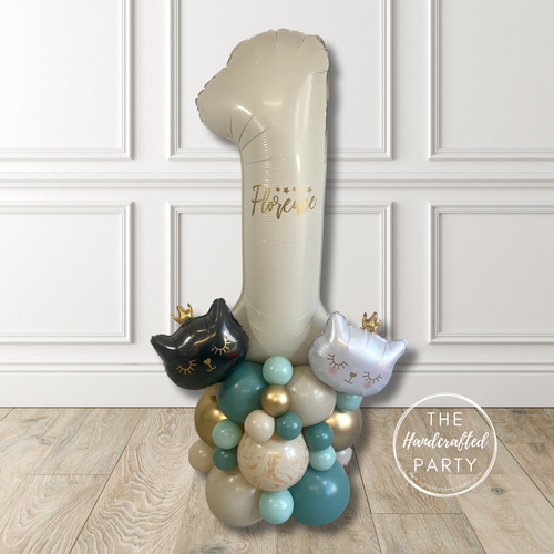 Cat Themed Three Layer Number Stack Thehandcraftedparty