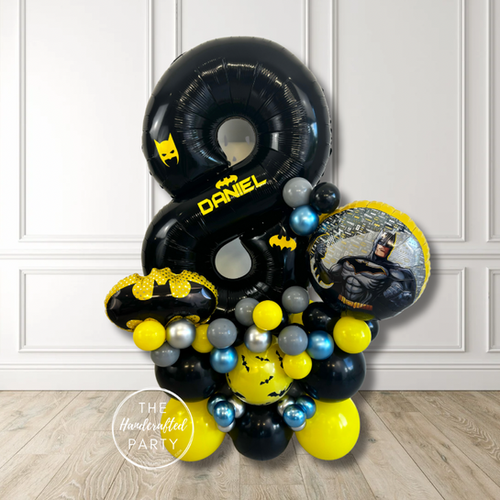 Batman Themed Number Stack | TheHandcraftedParty