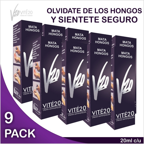 9 Pack - Vité 20 Crema Antihongos | Vite20