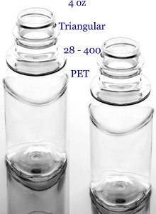 4 oz Triangle 28/400 PET | Tim Plastics