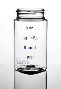 6 oz Round 53/485 PET | Tim Plastics