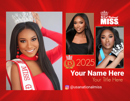 Personalized Autograph Cards | USA National Miss