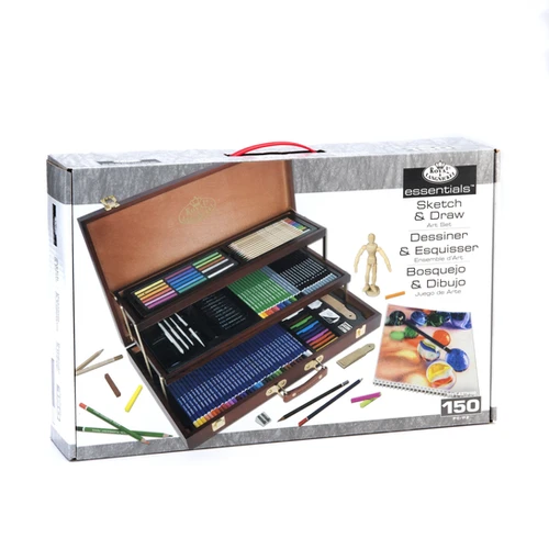Essentials™ Sketch and Draw Artist Box Set 150 Piece - Royal ...