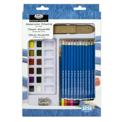 Royal Langnickel Essentials Drawing & Sketching Set Watercolor Draw 29 ...