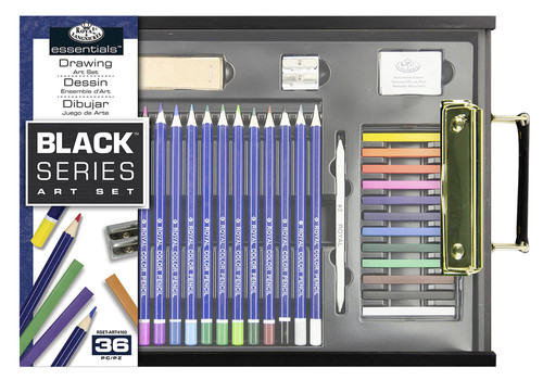 Royal Langnickel Essentials Drawing Art Set With Box 36 Pc Set ...
