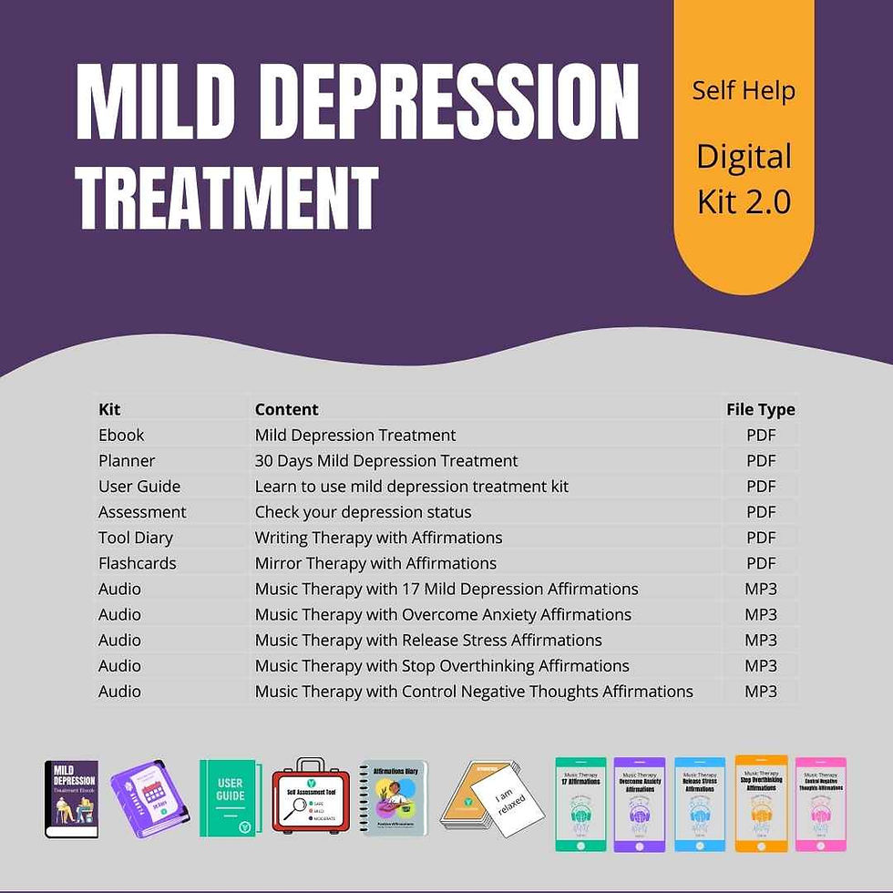 Mild Depression Kits | Wellbeing Store | Yaha Life