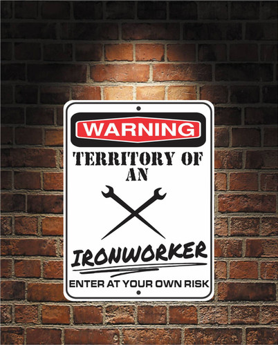 Aluminum Sign|Warning Sign|Ironworker sign|Ironworker sign|aluminum ...