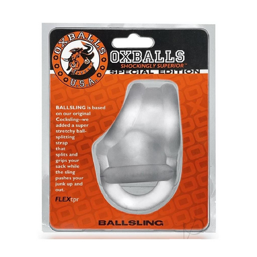 Oxballs - Ball Sling with Ball Splitter Strap - Clear Ice | JELQ2GROW