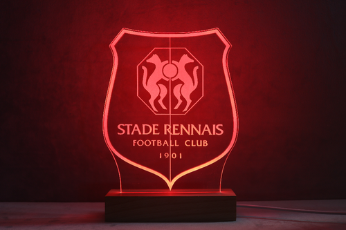 Lampe Led STADE RENNAIS | idée cadeau supporter de RENNES | logo stade ...