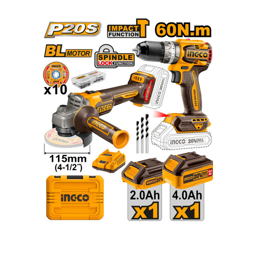 Ingco Aku set alata 2/1 CKLI20273E | Agrovojvodina