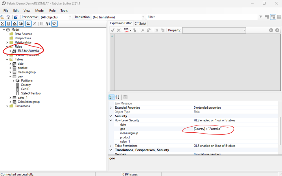 Setting up RLS on a Direct Lake semantic model