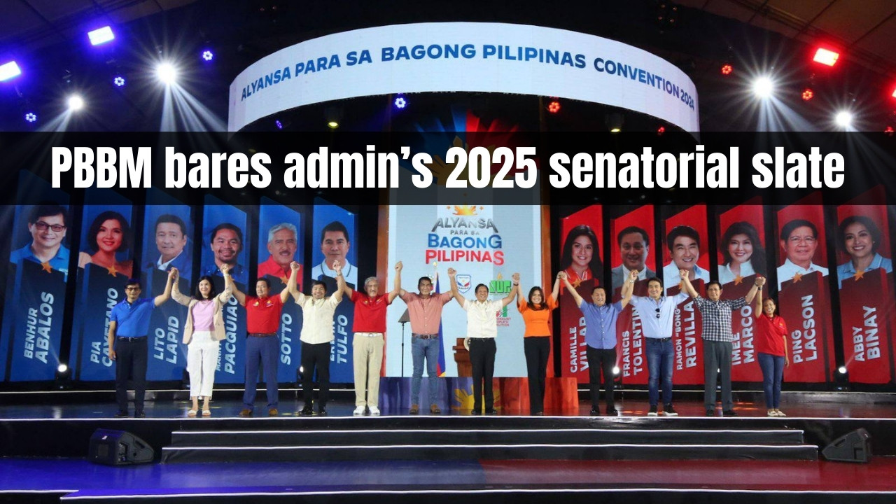 PBBM bares admin’s 2025 senatorial slate