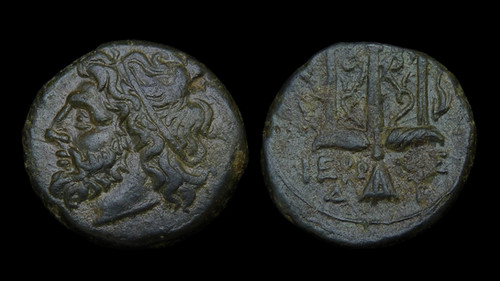 SICILY, Syracuse . Hieron II, 270-215 BC . AE19 . Ex Cardinal Meisner ...