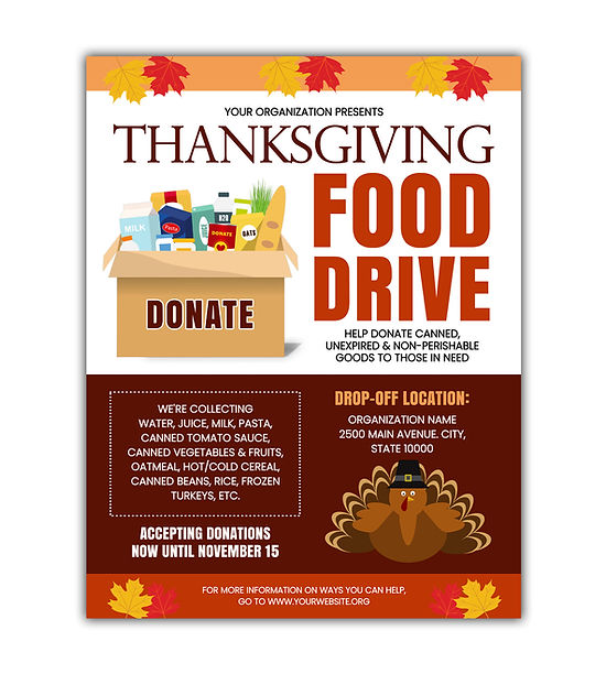 donations needed flyer