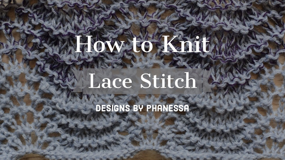 Knit Lace Stitch Pattern & Tutorial
