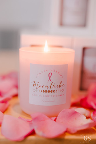 Pink Ribbon Cancer Warrior Candle | Ladies Like To Lunch