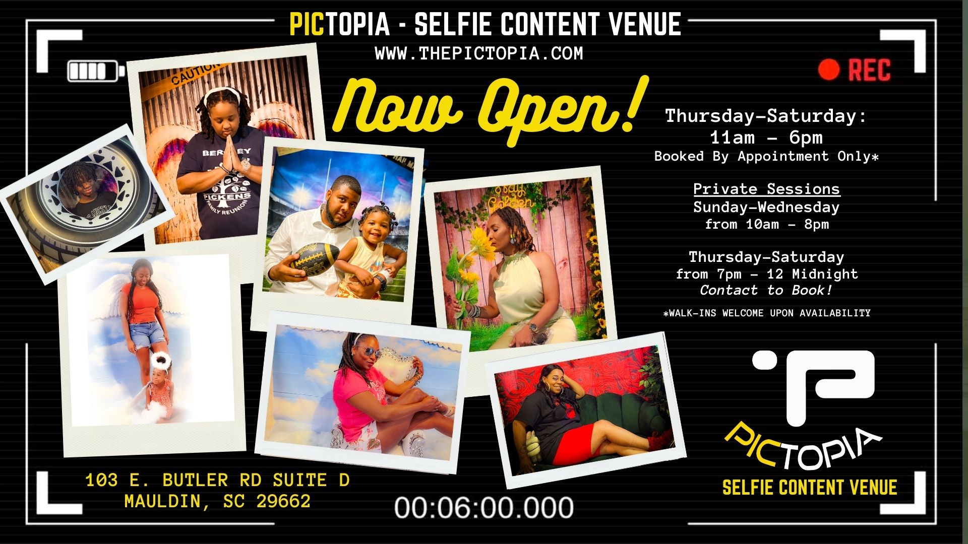 Pictopia | Selfie Content Venue | 103 E. Butler Rd. Ste D, Mauldin, SC ...