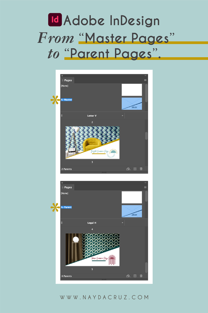 Adobe InDesign From Master Pages To Parent Pages