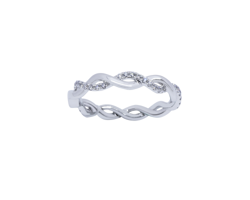 Diamond Accented Infinity Rope Band - Women | J's Diamond