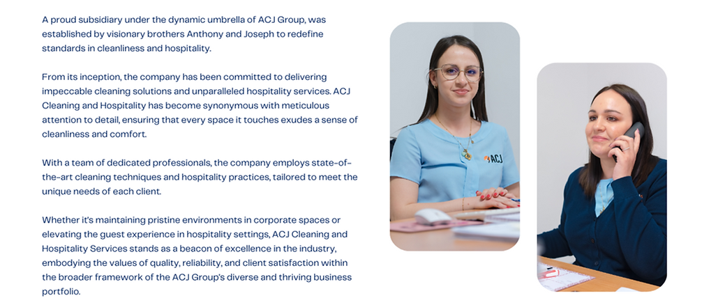 ACJ CLEANING & HOPITALITY SERVICES | ACJ GROUP