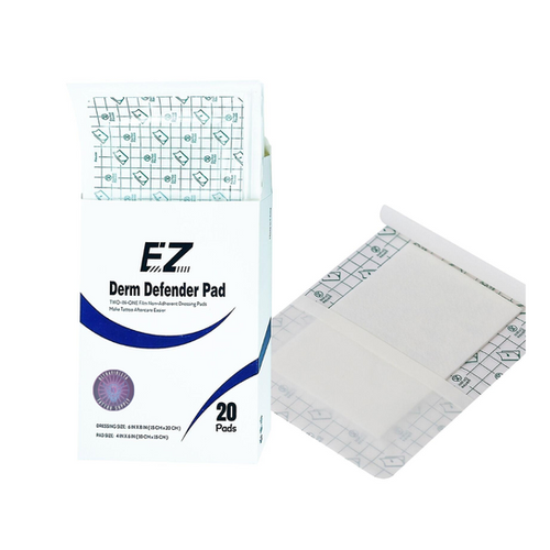 PARCHE EZ DERM CAJA CON 20 PADS DE 20cm X 15cm | ULTRAVIOLETA TATTOO