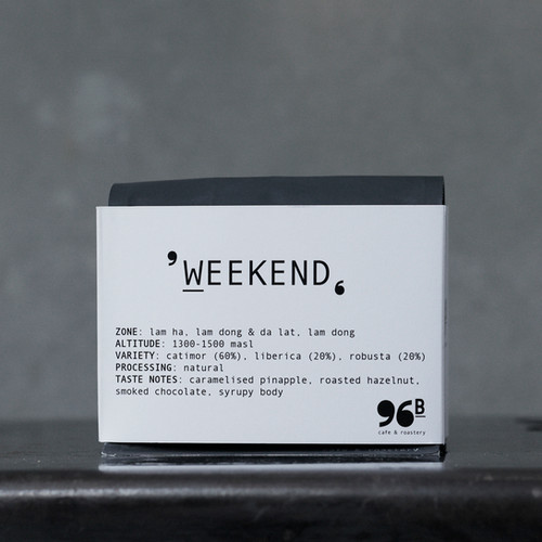 WEEKEND / espresso / phin / cold brew | 96B cafe & roastery