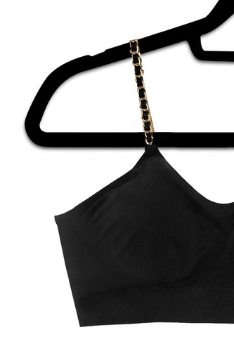Gold/Black Chain (attached to our basic black bra) | strap-its