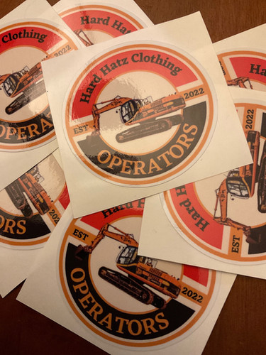 Hard Hatz Clothing Operators sticker | Hard Hatz Clothing