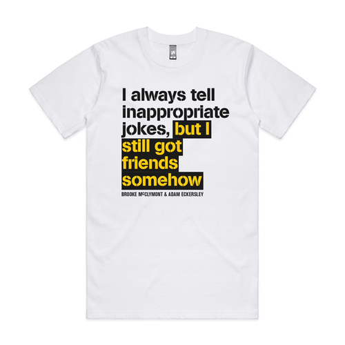 Inappropriate Jokes Unisex t-shirt | Brooke and Adam